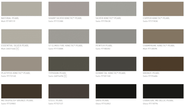 Dulux Colour Range - Protective Powder Coating