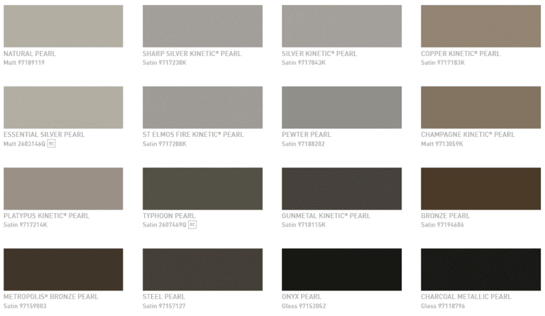 Dulux Colour Range - Protective Powder Coating