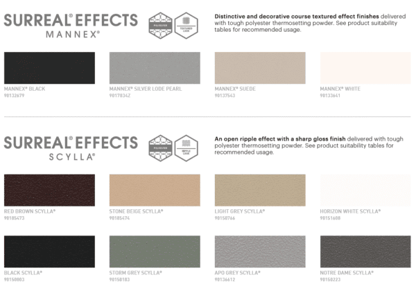 Dulux Colour Range - Protective Powder Coating