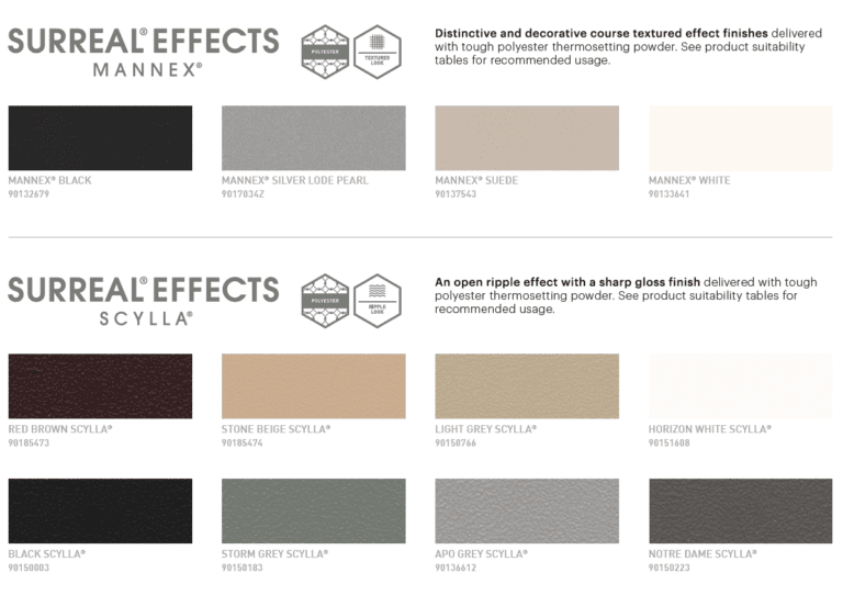 Dulux Colour Range - Protective Powder Coating